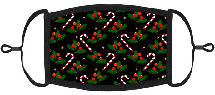 Candy Canes Fabric Face Mask – Daisy Masks Wholesale